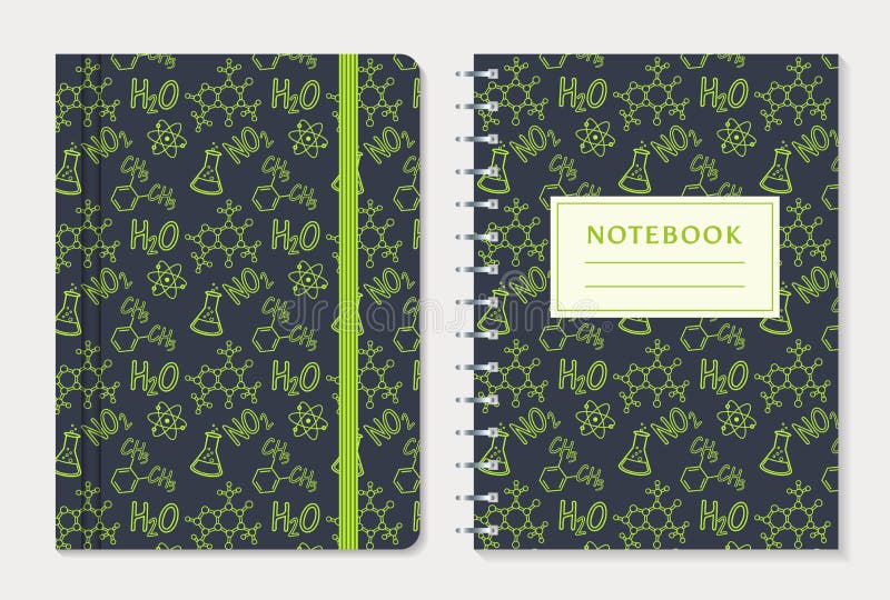 Notebook Cover Design. Vector Set. Stock Vector - Illustration of ...