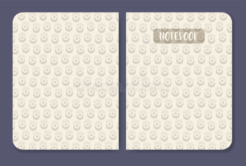 Notebook Cover Template Minimalist Childish Magic Design. Printable ...