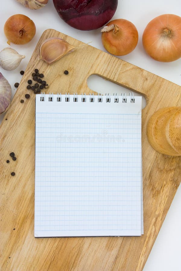 Notebook for culinary note stock photo. Image of recipes - 16150876