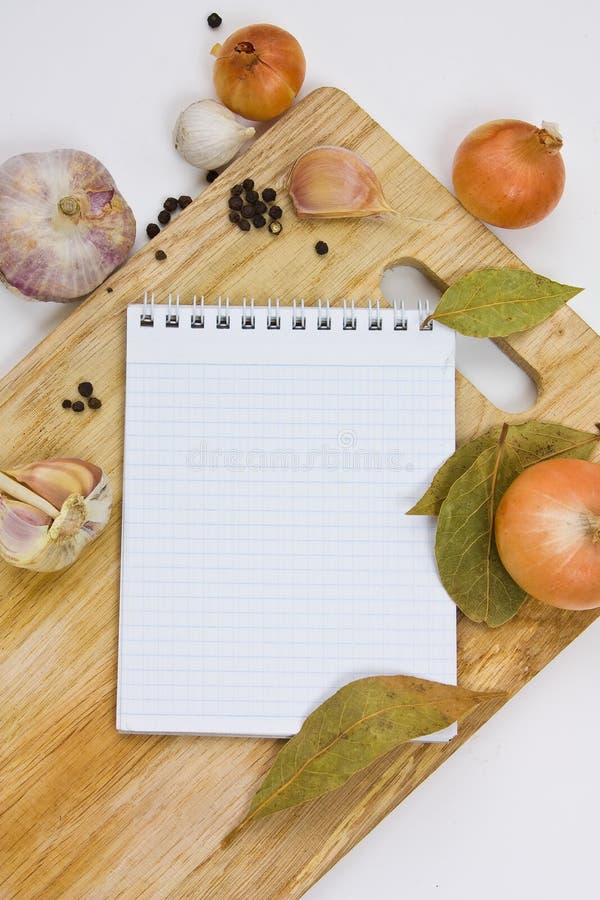 Notebook for culinary note stock image. Image of kitchen - 16275141