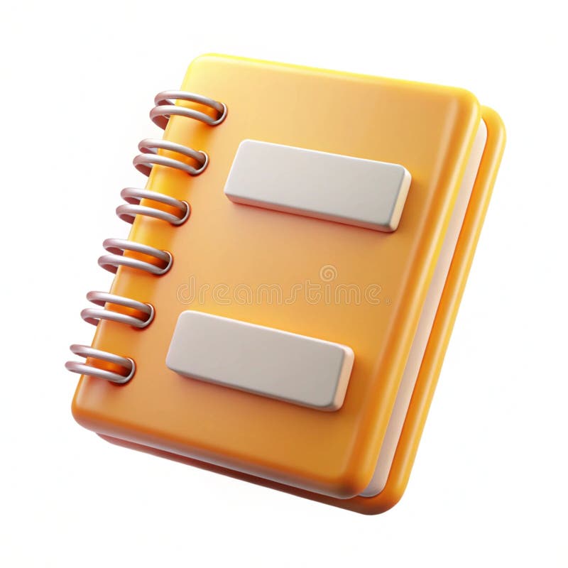 Notebook 3D Icon Perfectly stock illustration. Illustration of business ...