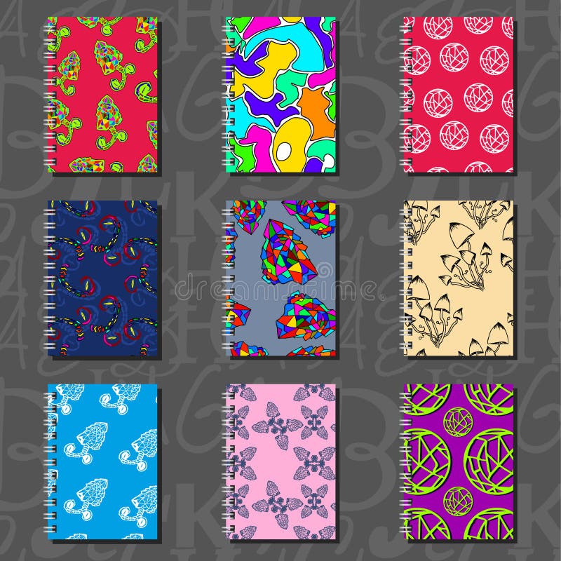 Notebook Design, Wallpaper Pattern Stock Vector - Illustration of ...