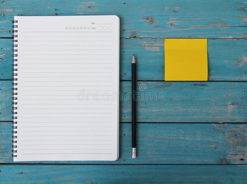 A notebook on the desk stock photo. Image of stationery - 133978502