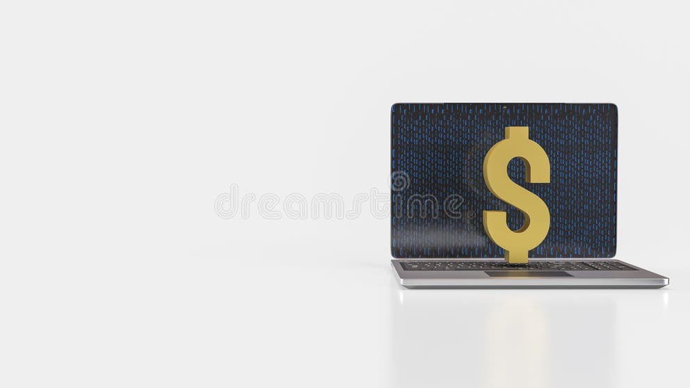 The Notebook and Dollar Symbol for Business Concept 3d Rendering Stock ...
