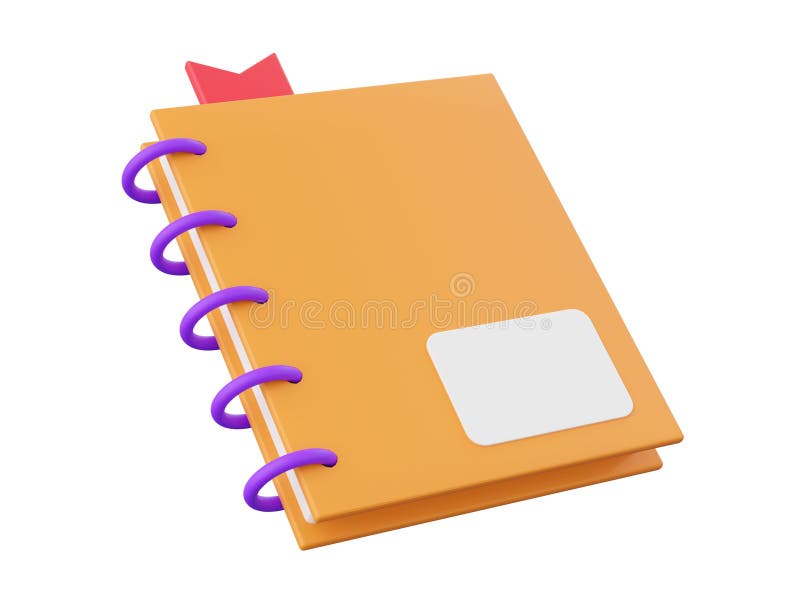 Notebook Elements of School Supplies Stock Illustration - Illustration ...