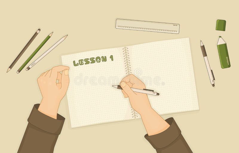 Notebook or Exercise Book for Summary Notes, Pen, Pencil, Marker, Ruler ...