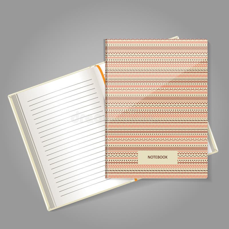 Notebook stock vector. Illustration of geometric, fish - 66060200