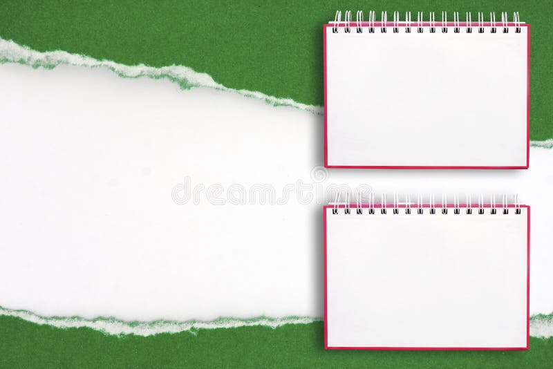 Notebook Frame On A White Background Stock Image - Image of office ...