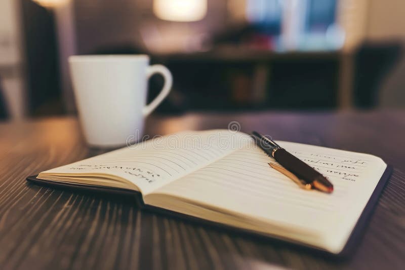 Notebook with Handwritten Quote Inspiring Positivity and Personal ...