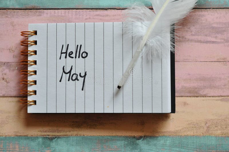 Notebook Hello May Write Stock Photos - Free & Royalty-Free Stock ...