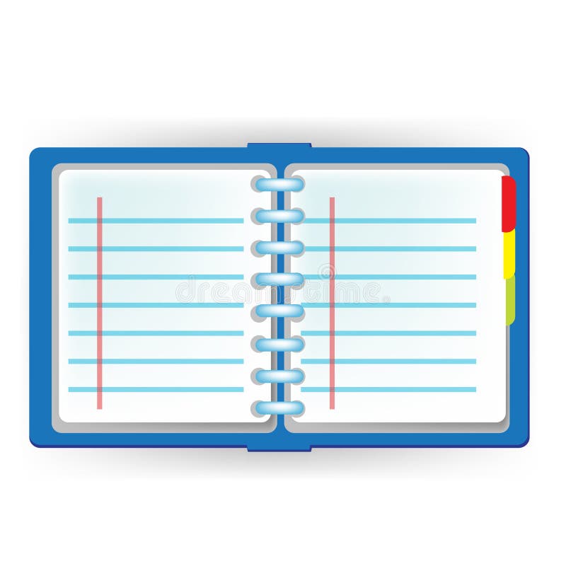 Notebook icon stock vector. Illustration of organizer - 21430360