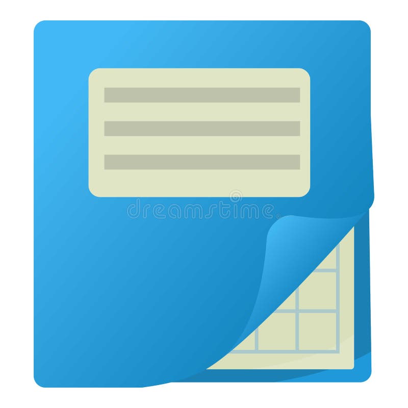 Notebook Icon, Cartoon Style Stock Vector - Illustration of education ...