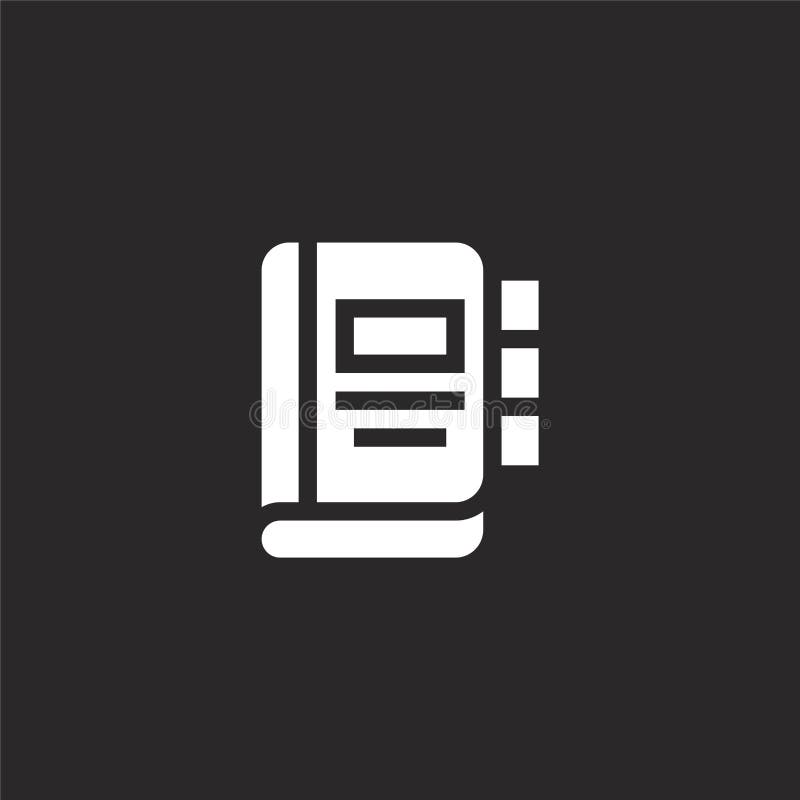 Notebook Icon. Filled Notebook Icon for Website Design and Mobile, App ...