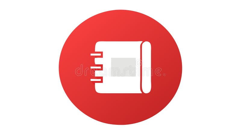 Notebook Icon. Flat Vector Journal, Notes, and List Graphic Element ...