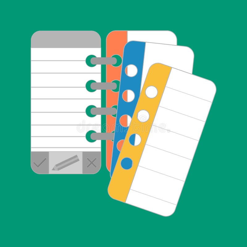 Notebook icon stock vector. Illustration of blank, note - 83731651