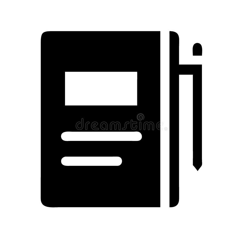Notebook icon stock illustration. Illustration of learning - 381152305