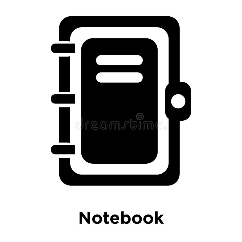 Notebook Icon Vector Sign and Symbol Isolated on White Background ...