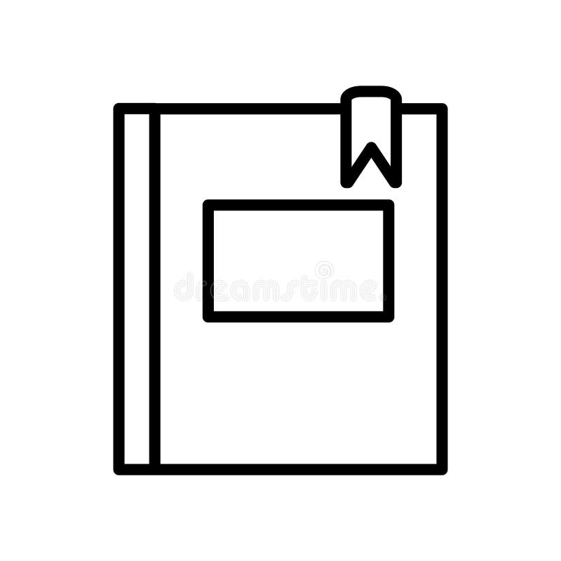 Notebook Icon Vector Isolated on White Background, Notebook Sign ...