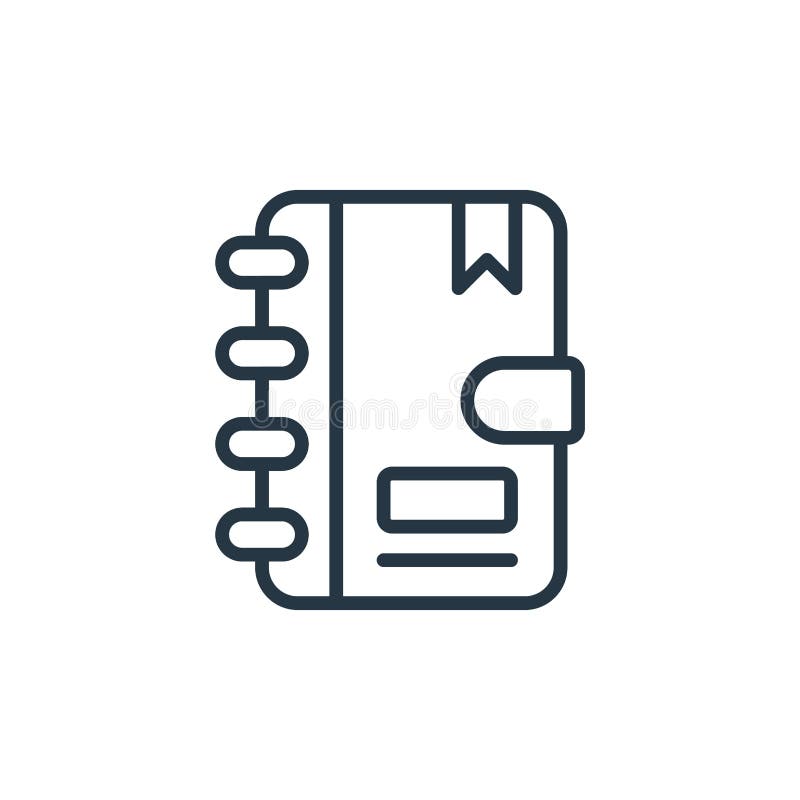 Journal Icon Vector from Books Concept. Thin Line Illustration of ...