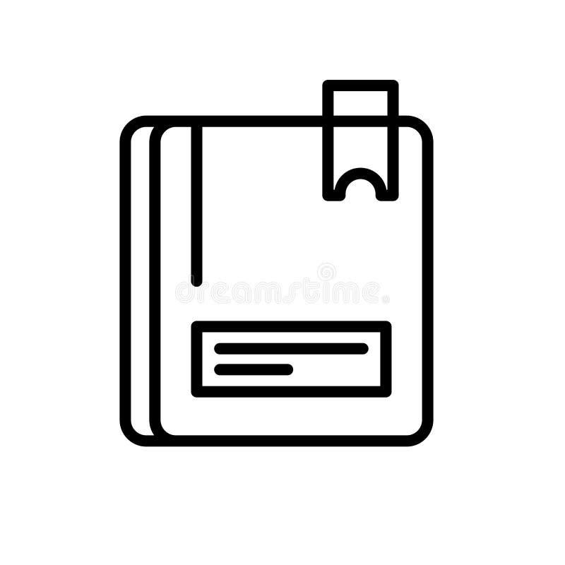Notebook Icon Vector Sign And Symbol Isolated On White Background ...