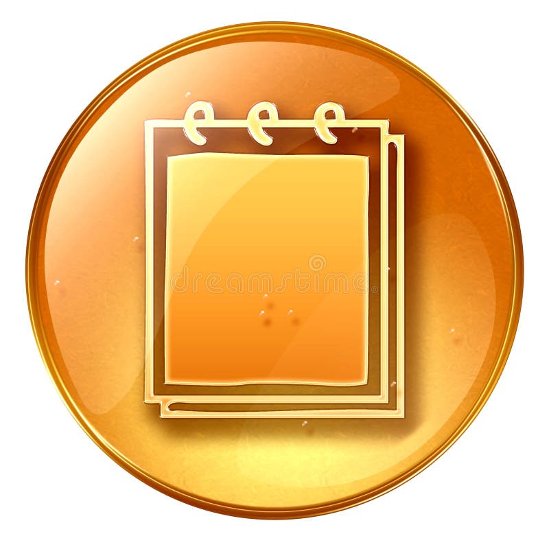 Notebook icon stock vector. Illustration of organizer - 21430360