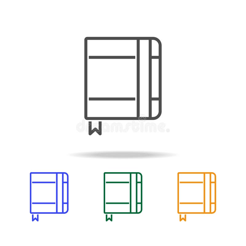 Notebook Icons. Element of Edecation for Mobile Concept and Web Apps ...