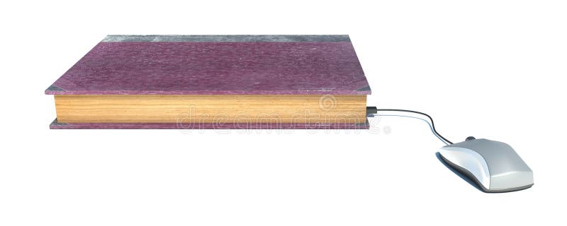 Notebook Inside Book, Computer Stock Illustration - Illustration of ...