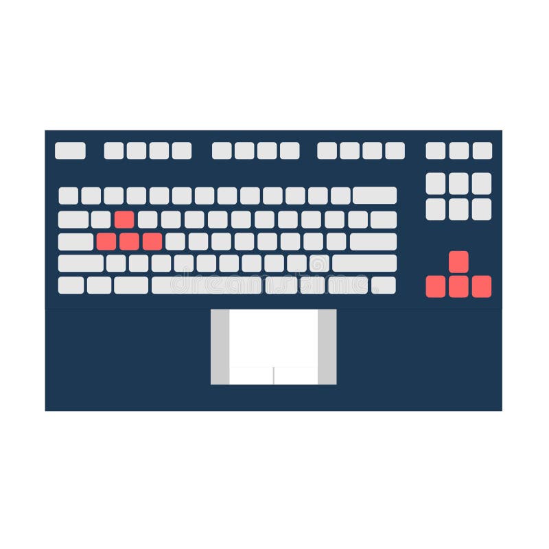 Keyboard control panel stock vector. Illustration of electronics - 29497302