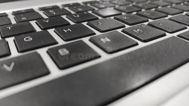 Keyboard qwerty old stock photo. Image of netbook, electronics - 219802296