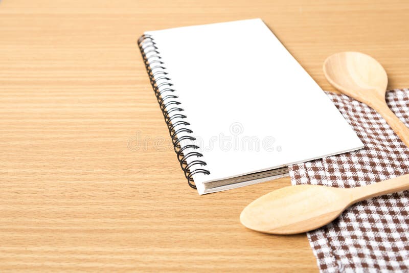 Notebook and kitchen tools stock image. Image of design - 57970227