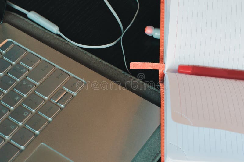 Usb Laptop Closeup. Computer Keyboard Stock Image - Image of work ...