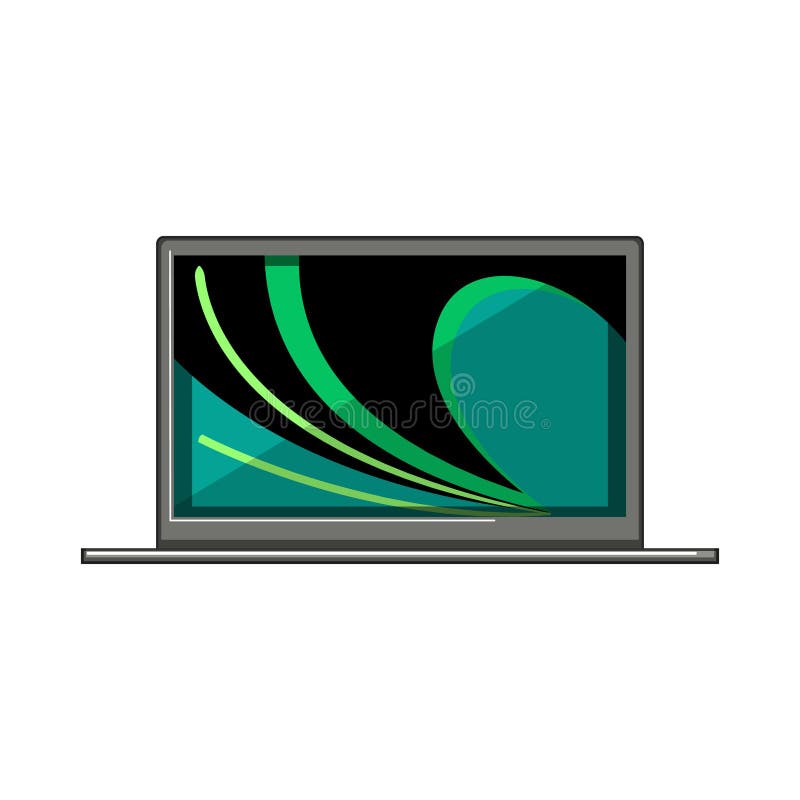 Notebook Laptop Computer Cartoon Vector Illustration Stock Vector ...