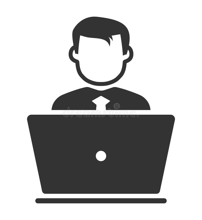 Person Laptop Icon Stock Illustrations – 49,869 Person Laptop Icon ...
