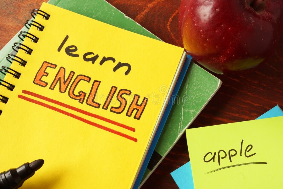 Notebook with Learn English Sign. Stock Photo - Image of skill ...