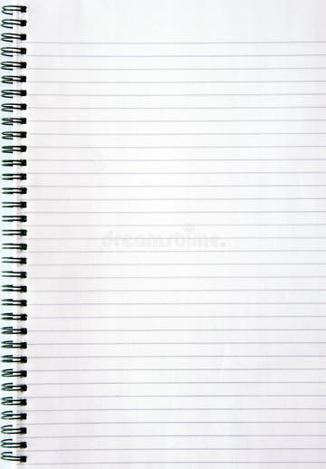 Notebook with lined paper stock image. Image of page, notebook - 2477845