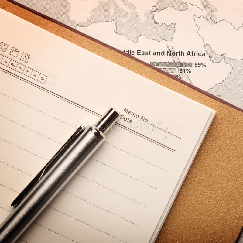 Notebook on a map stock photo. Image of renting, road - 22043678