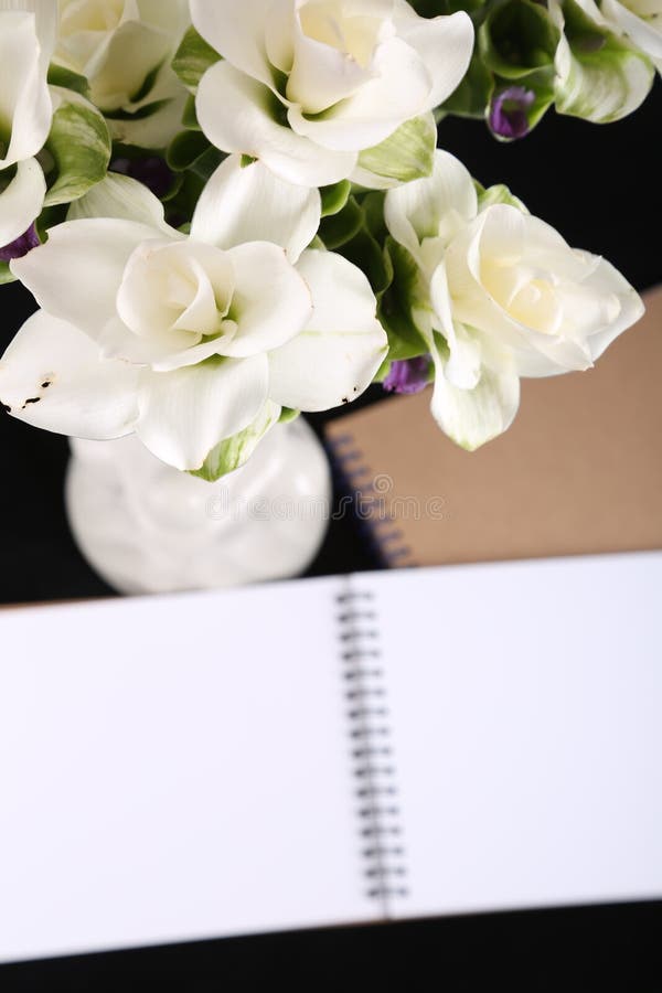 Notebook Memory with a Flower Stock Image - Image of treatise, phase ...