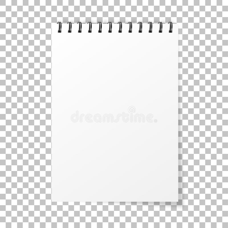 Notebook Mockup. Note with Spiral. Notebook Realistic Style. Notepad ...