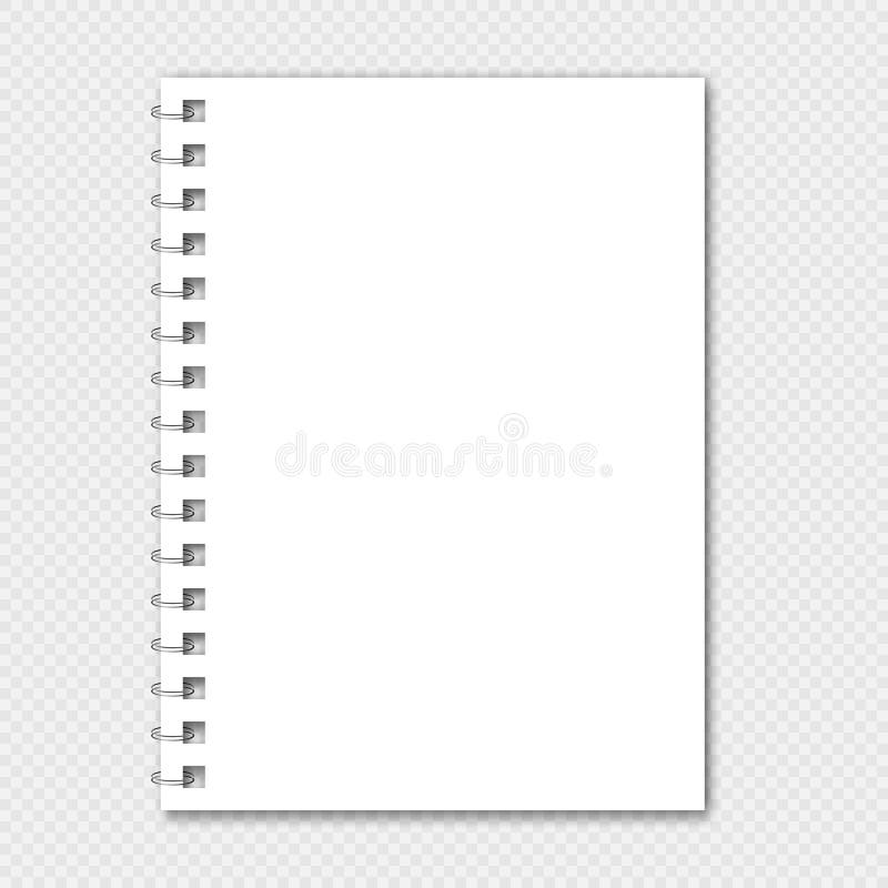 Notebook vector mockup stock vector. Illustration of empty - 198431388