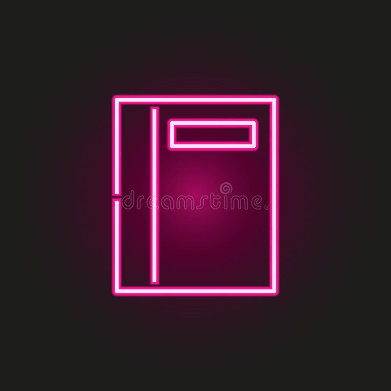 Notebook Neon Style Icon Simple Thin Line Outline Vector Of Web Icons For Ui And Ux Website