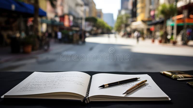 Notebook nice background stock illustration. Illustration of ...