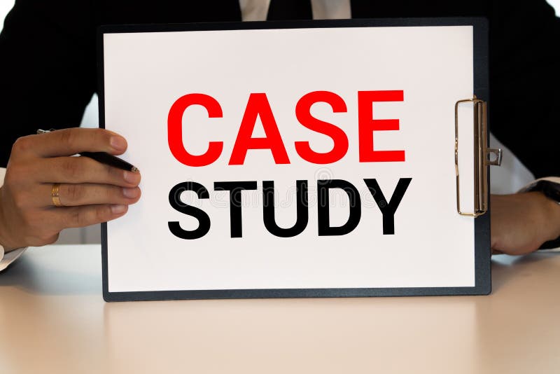 Notebook with the Note in the Center about Case Study Stock Photo ...