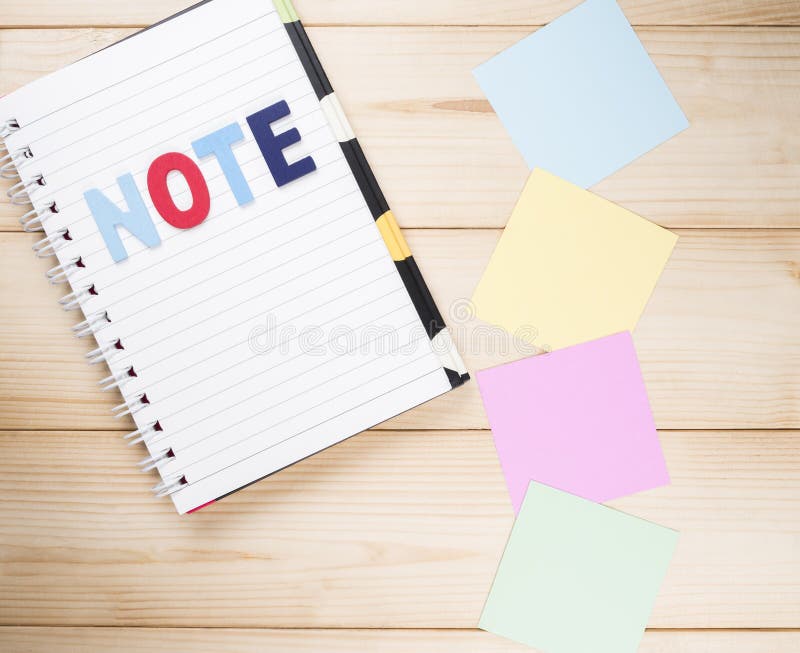 Notebook and note paper 2 stock photo. Image of notepaper - 63837708