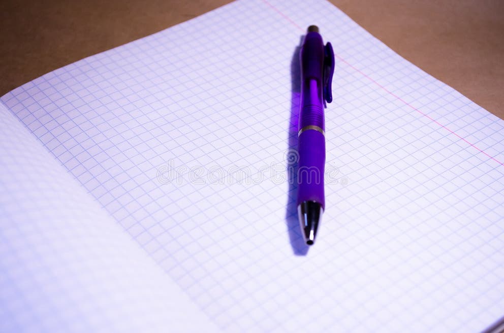 Notebook. Notebook in the Box. Notebook and Pen. School Notebook Stock ...