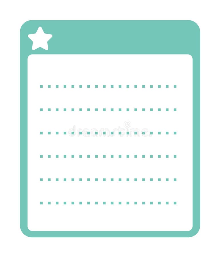 Notebook, Notepad, Diary Sheet Note Sticker on White Stock Vector ...