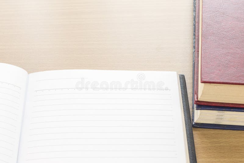 Notebook open blank page stock photo. Image of clean - 69786864