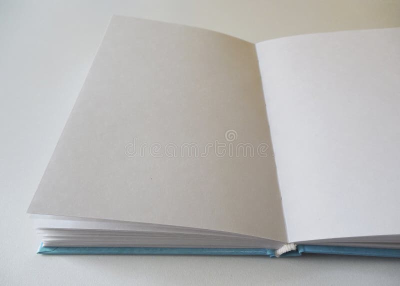 Notebook Open. Book with Blank Sheets. Sketchbook for Drawing. Stock ...