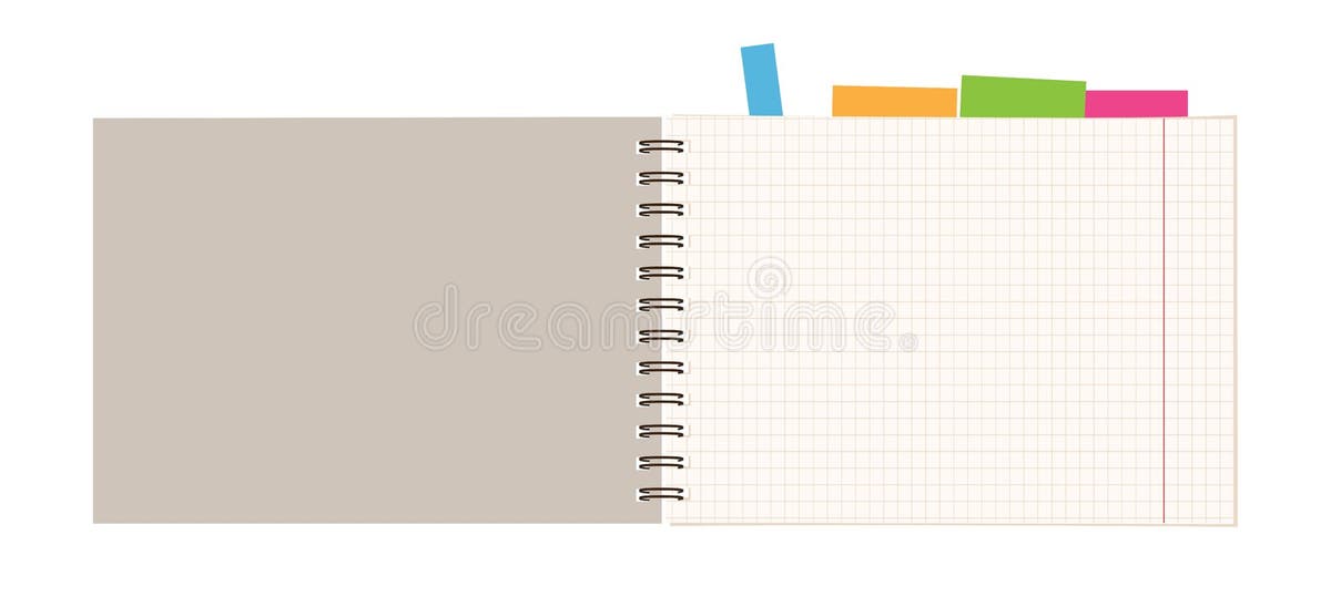 Cartoon Spiral Notebook Stock Illustrations – 1,628 Cartoon Spiral ...
