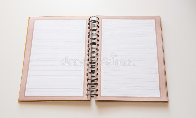 Notebook open stock photo. Image of notepaper, empty - 49737080