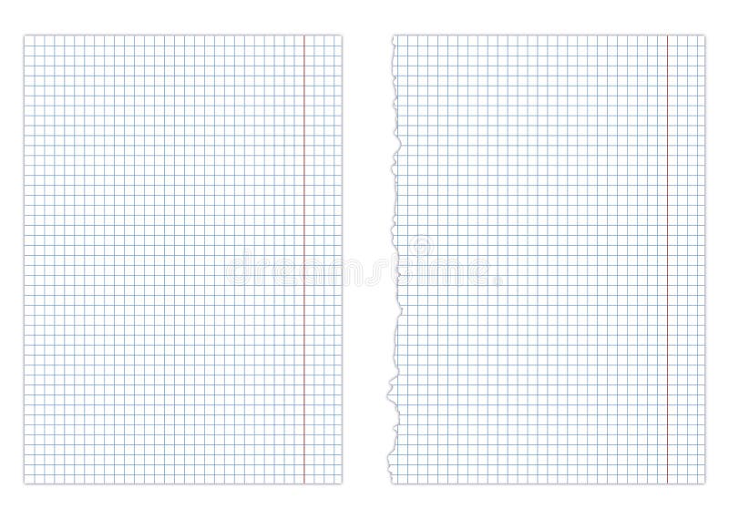 Pages from a Notebook in a Cell. Vector Stock Vector - Illustration of ...
